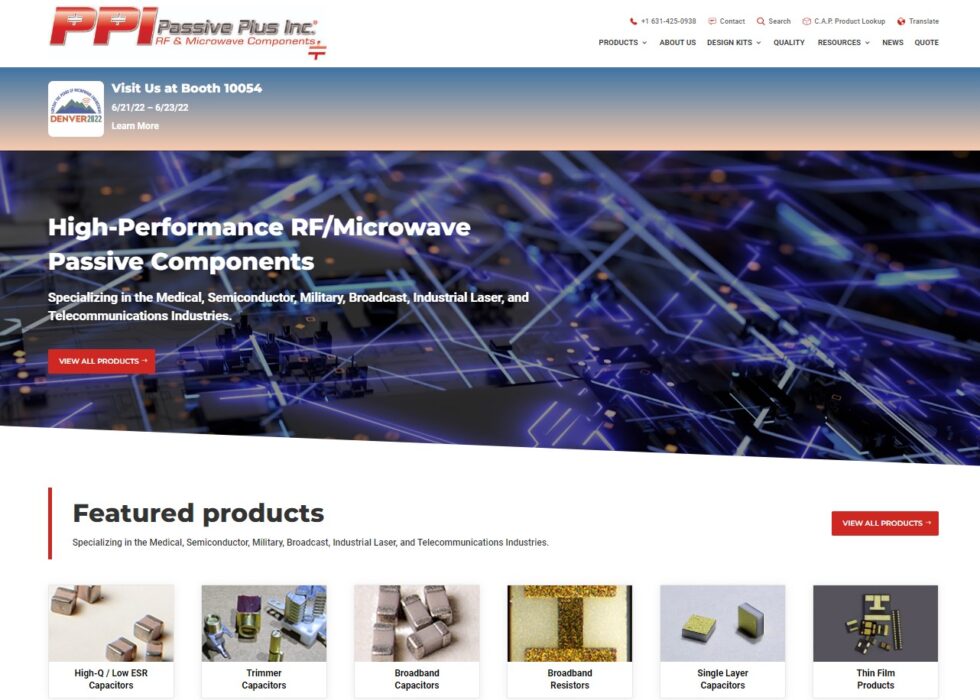 #1 Microwave & RF Capacitor Manufacturer | Passive Plus